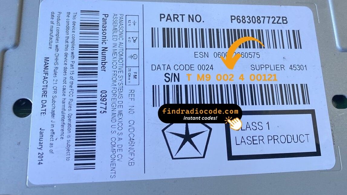 Unlock Instantly Chrysler Uconnect 8.4 RB6 ⚡